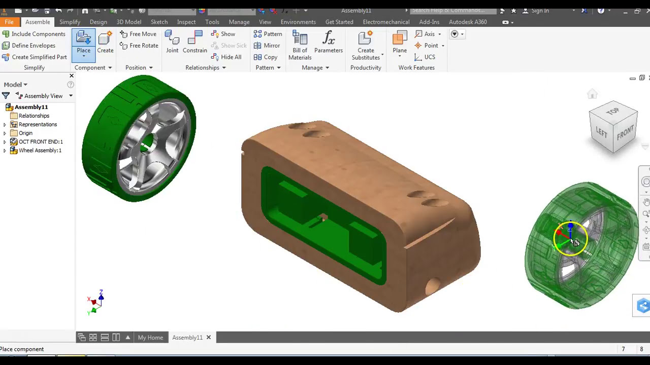 Autodesk Inventor Saving Sharing And Constraining Subassemblies In Autodesk Inventor Youtube