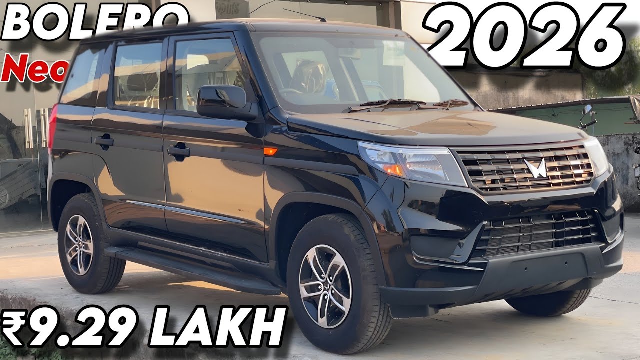 2026 Bolero Neo N8 ₹9.29 LAKH🥵| 2026 Bolero Neo Black Color Detailed ...