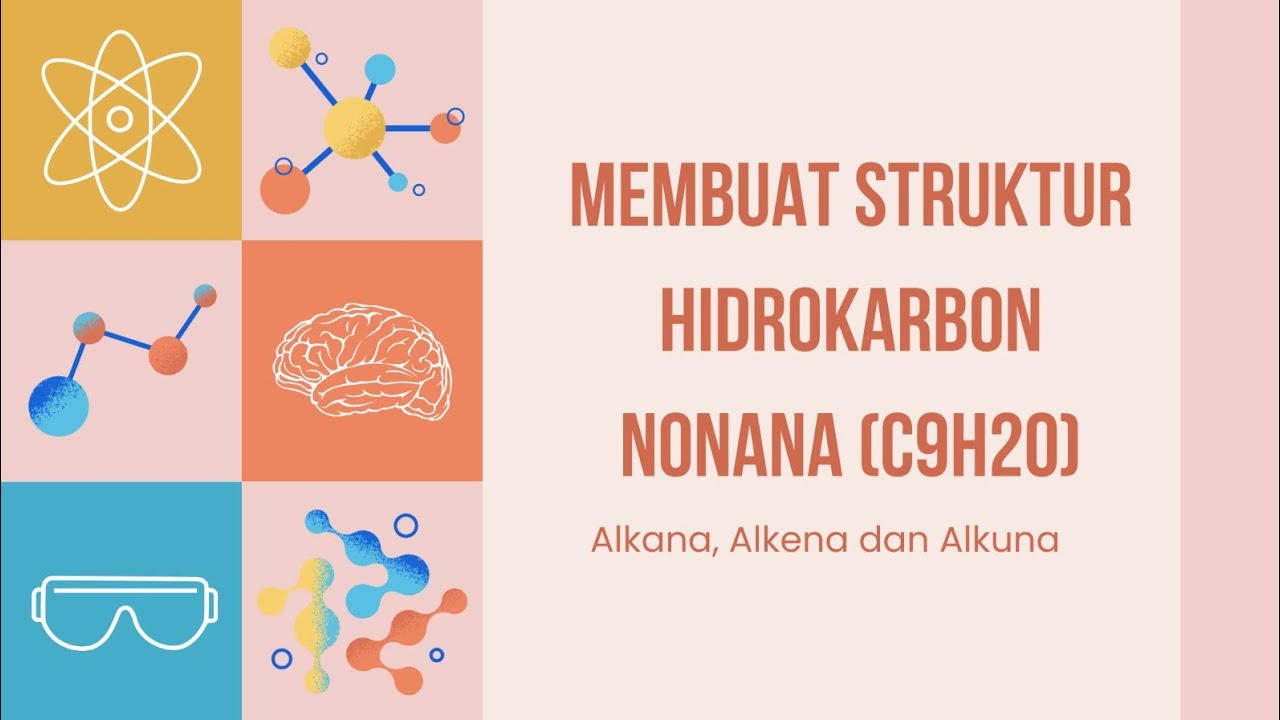 Praktikum Kimia - Membuat struktur hidrokarbon nonana (C9H20) - YouTube