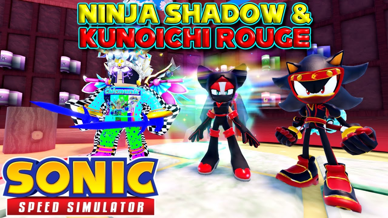 NINJA SHADOW & KUNOICHI ROUGE | Roblox | Sonic Speed Simulator - YouTube