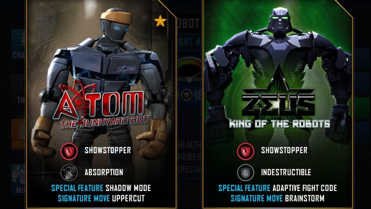 Real Steel Atom Vs Zeus Wallpaper