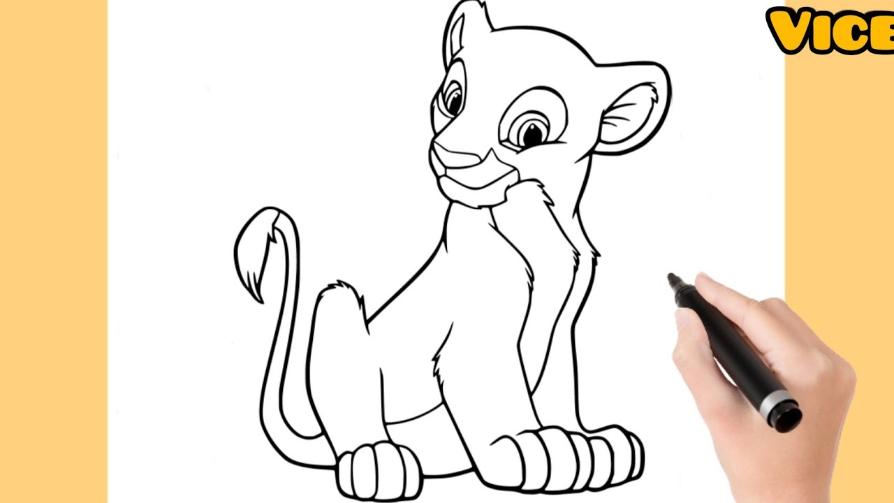 WIE MAN SIMBA ZEICHNET - DER KÖNIG DER LÖWEN DISNEY - YouTube