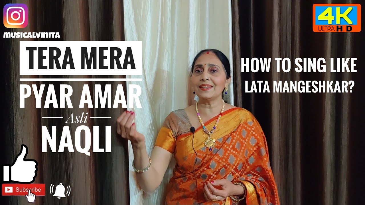 How to sing like Lata Mangeshkar? | Tera Mera Pyar Amar | Lata Ke Gane ...