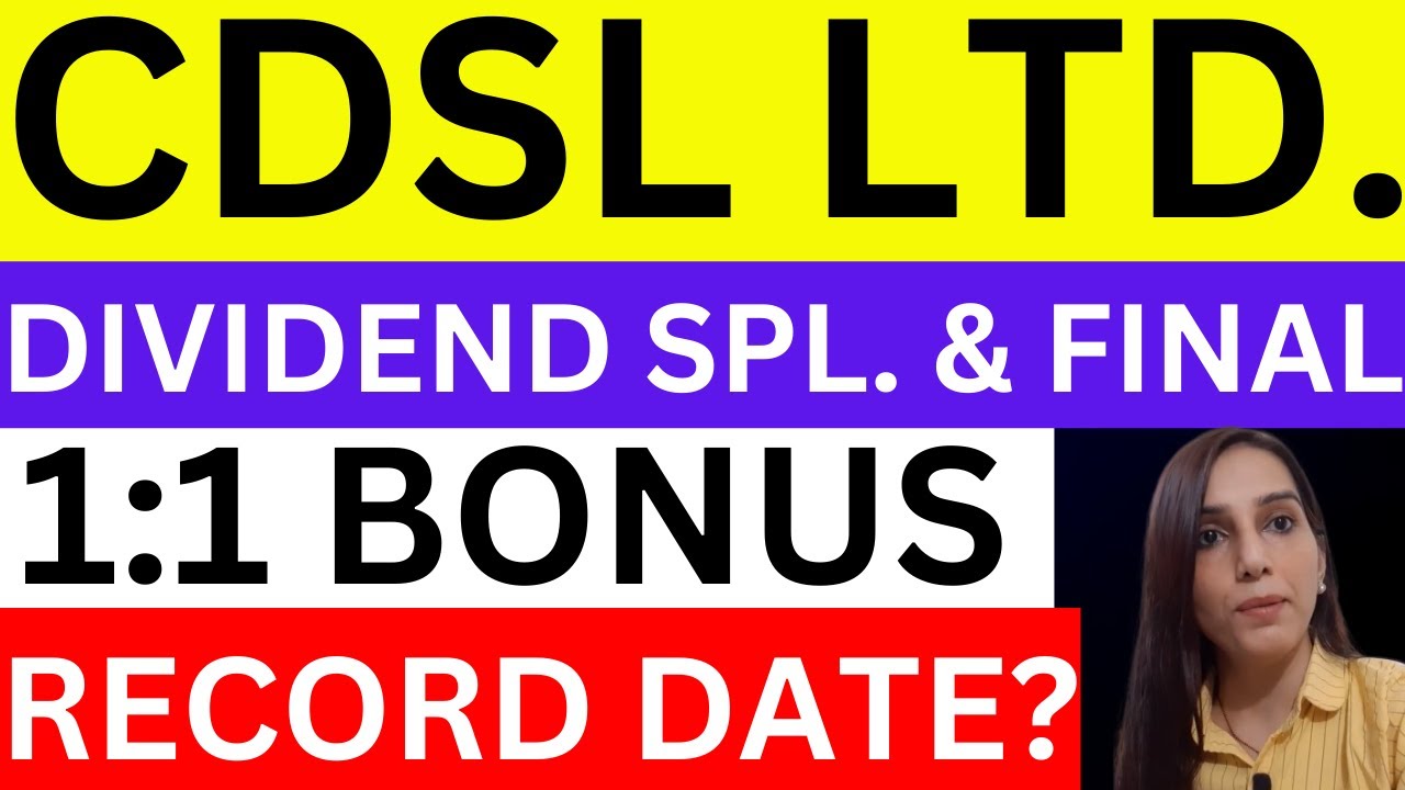 CDSL bonus announcement | CDSL 2 big news today |CDSL dividend | stocks ...