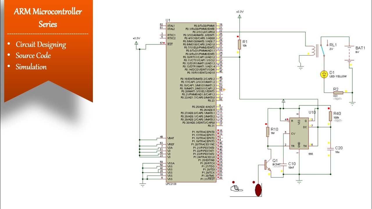 Touch sensor interfacing with LPC2138 | Simulation | Driver design ...