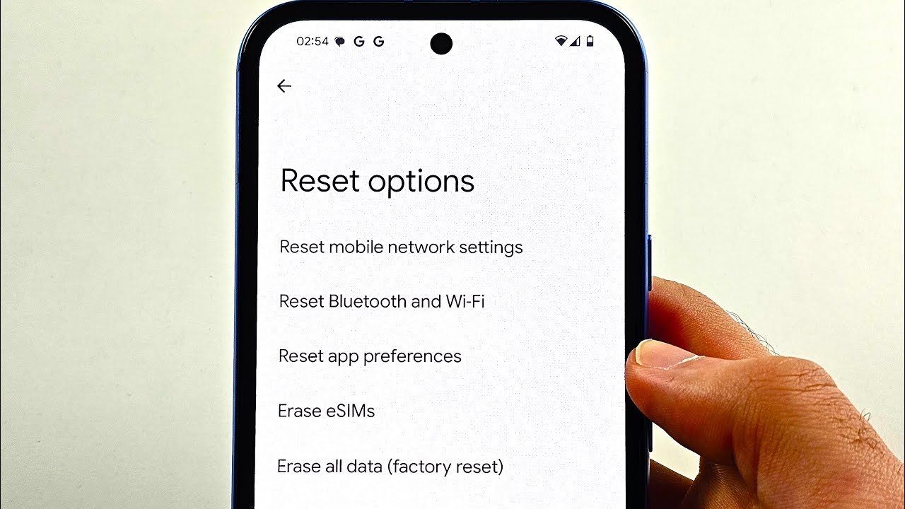 How To Reset Network Settings in Google Pixel 8a - YouTube