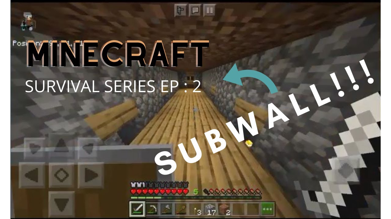 Making a SubWall !!!! | SURVIVAL SERIES: EP: 2 | | MINECRAFT PE | - YouTube