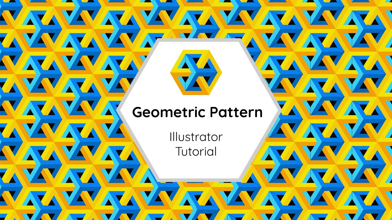 Geometric pattern Part 2 - Illustrator Tutorial - YouTube