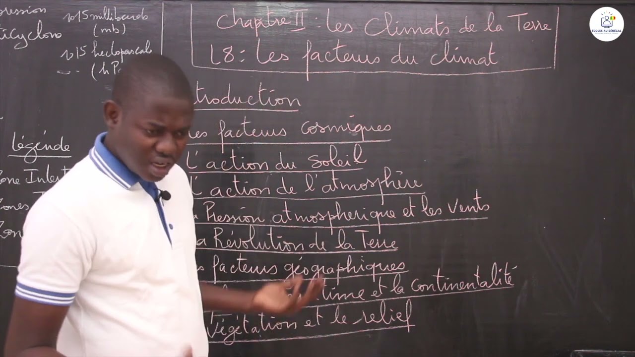 Cours - Seconde L - HG : Géographie / Les facteurs du climat / M. Samb ...