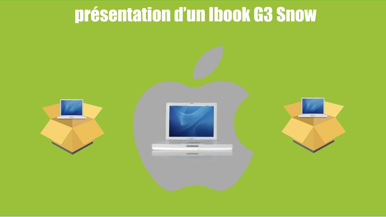 Présentation d'un ibook G3 snow 2002 - YouTube