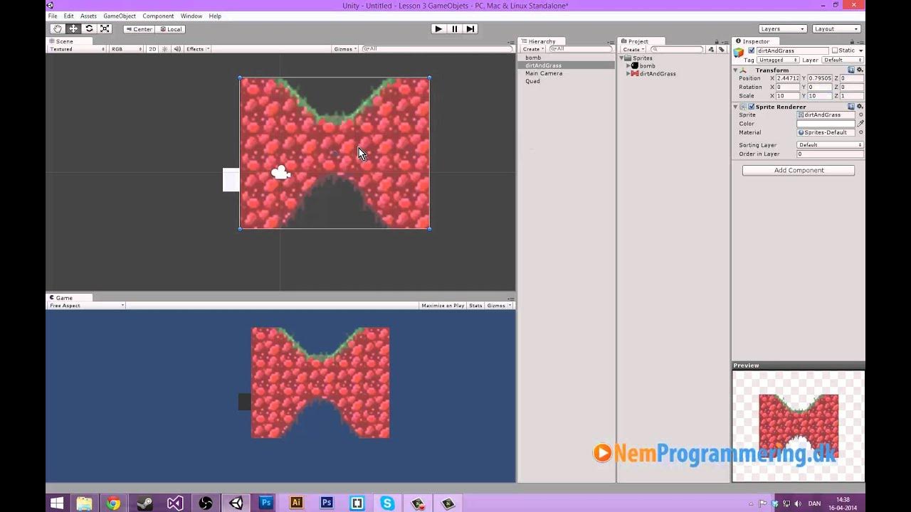 Spiludvikling i Unity Tutorials - #3 GameObjects i Unity - YouTube