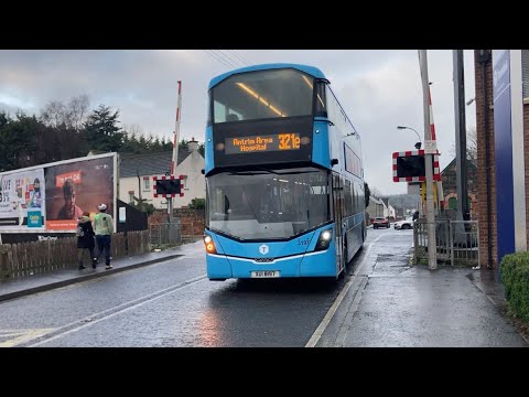 Ulsterbus Wrightbus Streetdeck 3197 at Antrim - YouTube