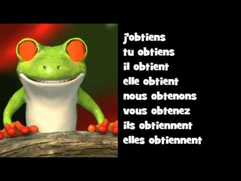 Canto conjugación francés ♫ # Verbo = obtenir - YouTube
