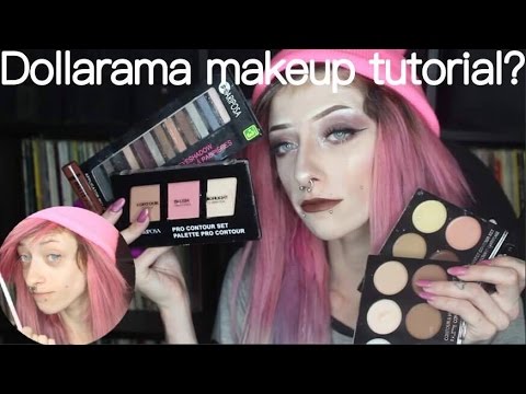 Dollarama/dollartree makeup tutorial - YouTube
