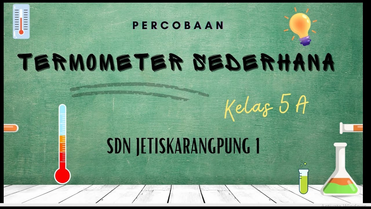 Percobaan Termometer Sederhana #IPA #percobaanipa #termometer - YouTube
