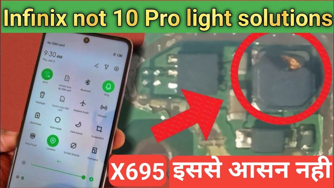 Infinix not 10 Pro Display LIGHT Solutions - YouTube