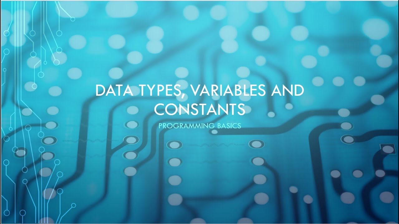 Gcse Computer Science Data Types Variables And Constants Youtube