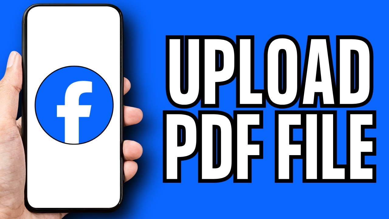 How To Upload PDF File On Facebook - YouTube