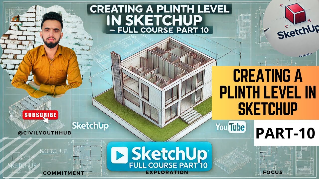 Plinth Level Design In SketchUP – Full Course Part 10 - YouTube