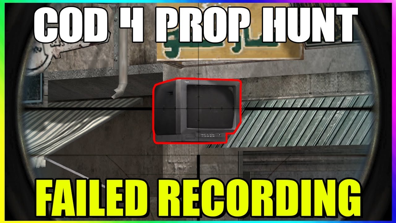 COD4 Prop Hunt Public Lobby w/ Sark! (Failed Recording Sessions) - YouTube