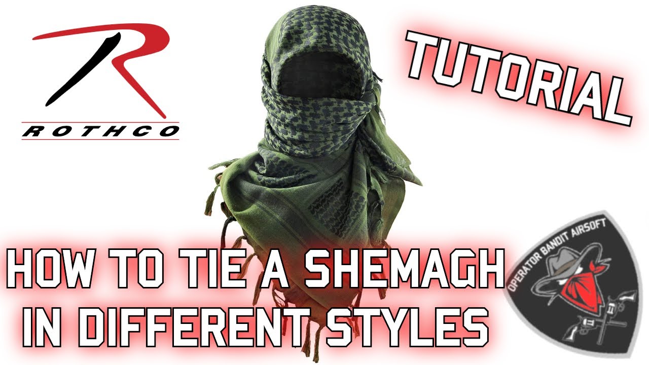 How to Tie a Shemagh in Different Styles "Tutorial" ROTHCO - YouTube