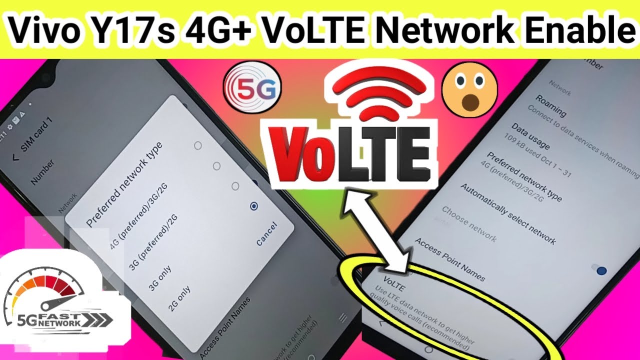 Vivo Y17s 4G+ VoLTE network Enable // How to enable volte network in ...
