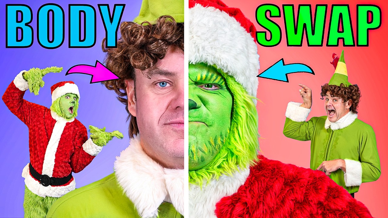 Body Swap! Grinch and Buddy the Elf Swap Bodies! - YouTube