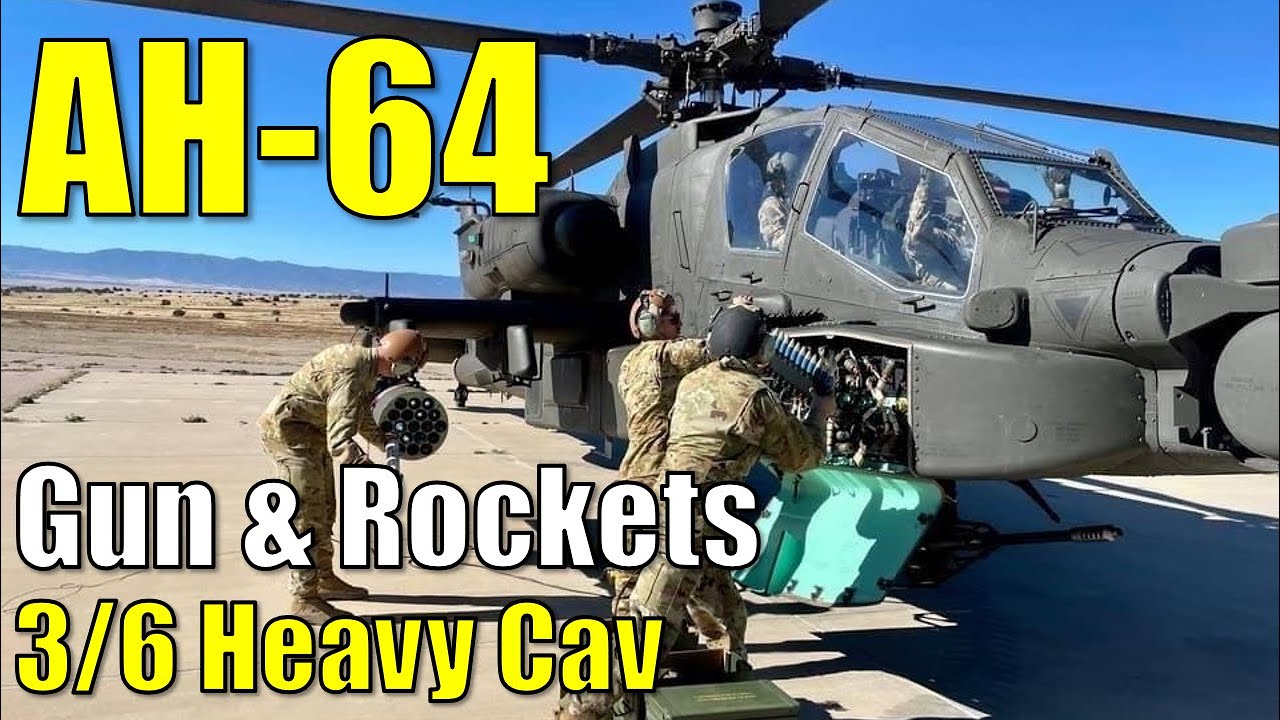 AH-64 3/6 Cav Loading Up For Apache Helicopter Gunnery 2021 - YouTube