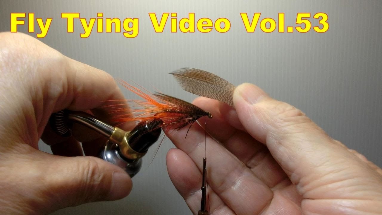 Fly Tying / Black & Orange Spey style Fly - YouTube