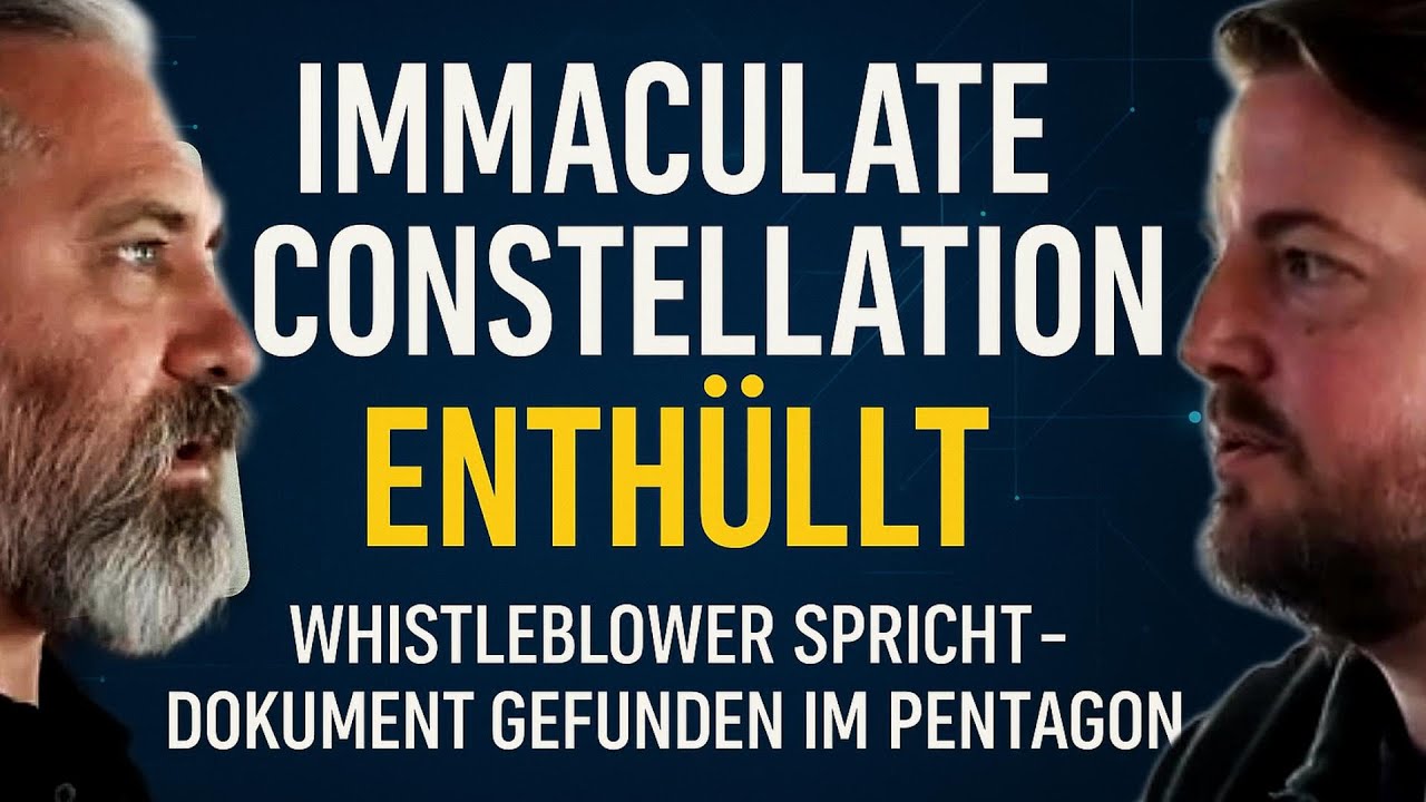UAP Whistleblower Matthew Brown packt aus: IMMACULATE CONSTELLATION ...