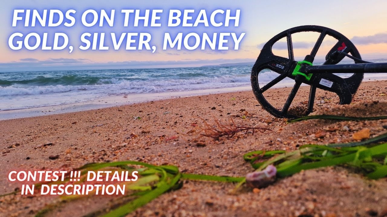 Amazing gold finds from the beach, lots of silver, money, metal ...