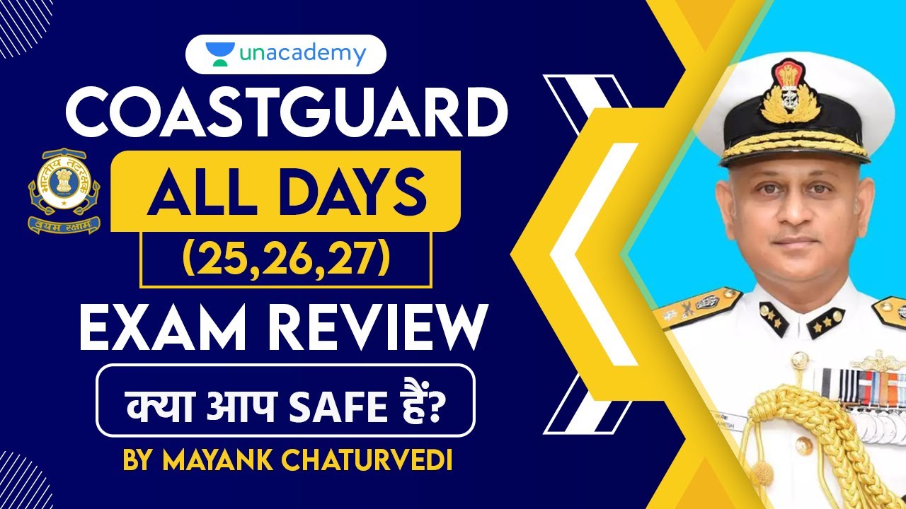 ICG 2023 | Coastguard All Days EXAM REVIEW (25,26,27)| COAST GUARD EXAM ...