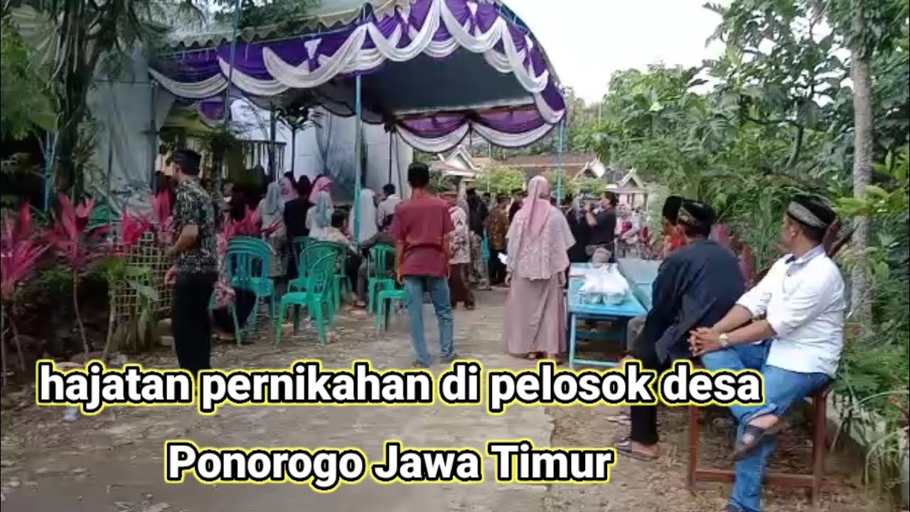 tradisi rewang hajatan wong mantu di pedesaan Ponorogo Jawa Timur - YouTube