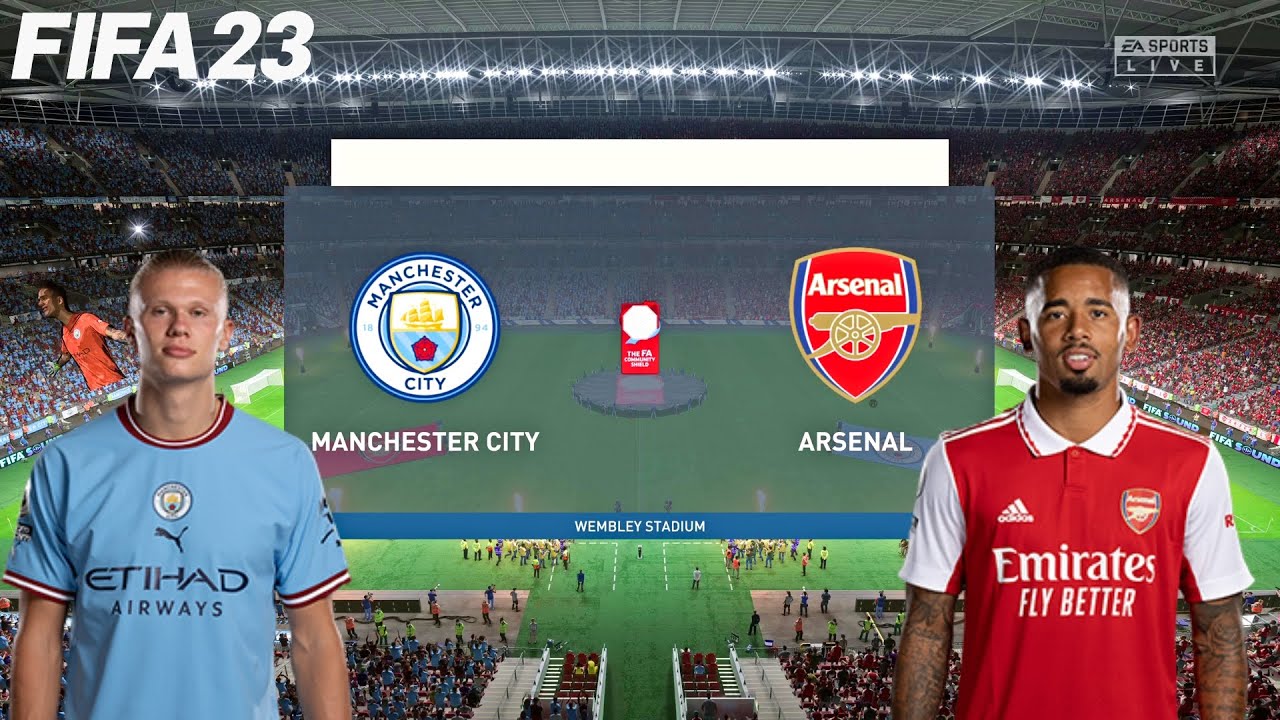 FIFA 23 | Manchester City vs Arsenal - FA Community Shield 2023 ...