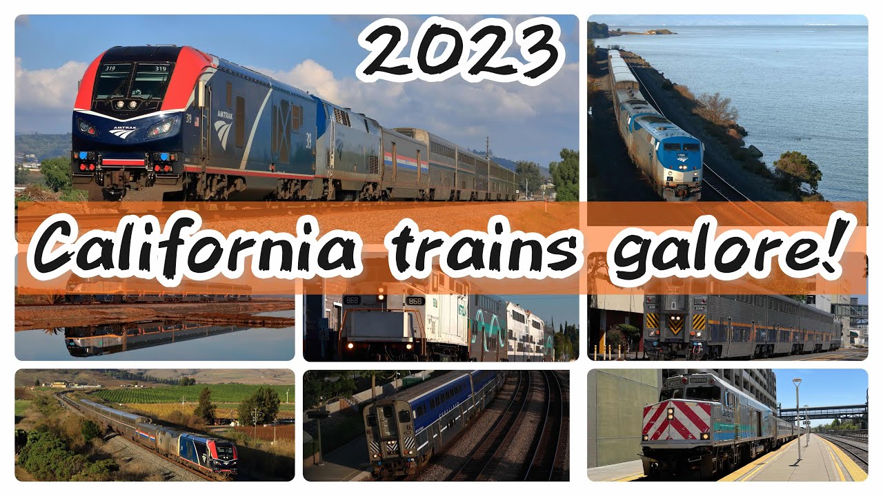 California trains Galore!! 2023 -Amtrak Metrolink Coaster- - YouTube