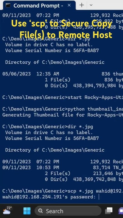 Use ‘scp’ to Secure Copy Files to a Remote Host - YouTube