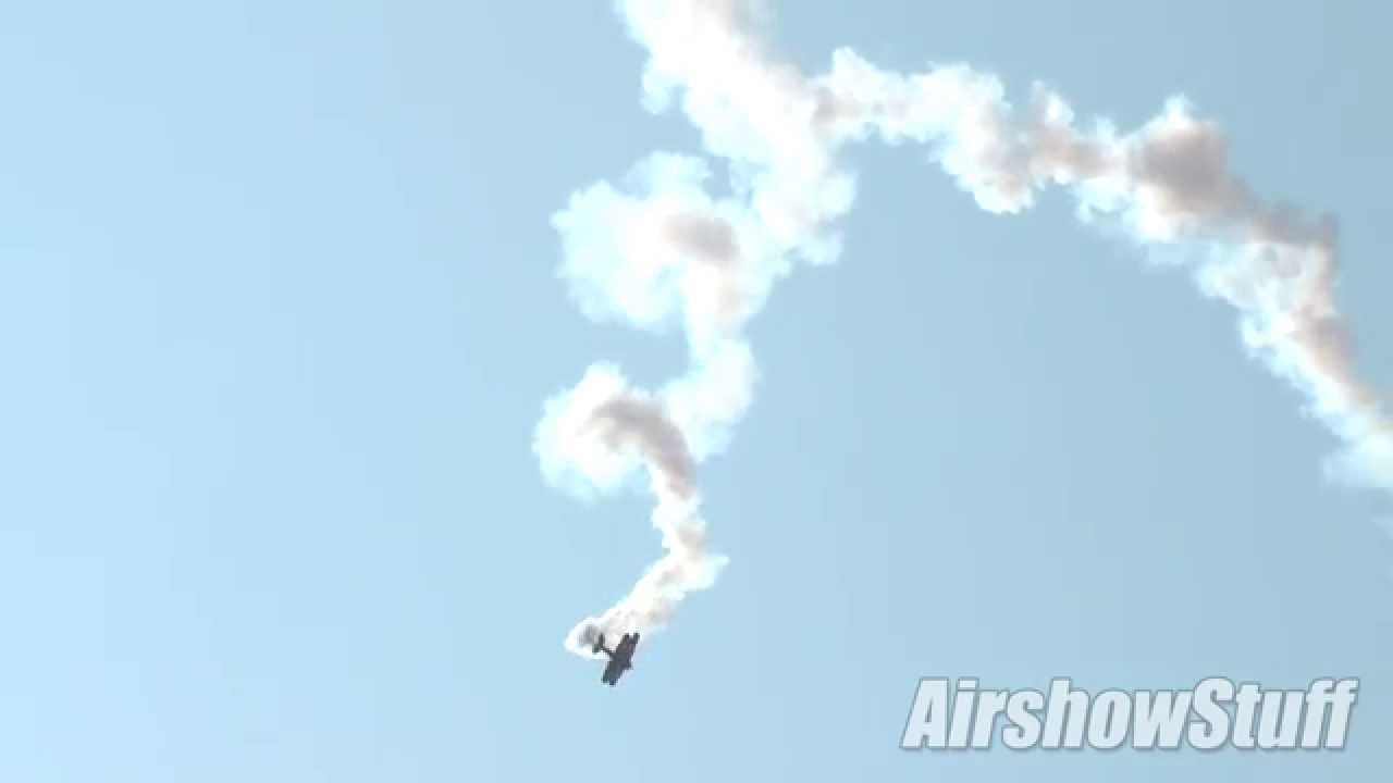 Jet Waco Tailspin - Thunder Over Michigan 2014 - YouTube