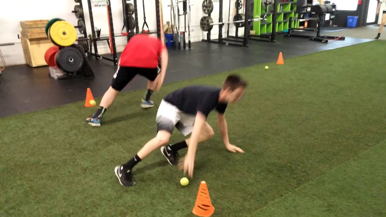 40 Yard Shuttle Competition - YouTube