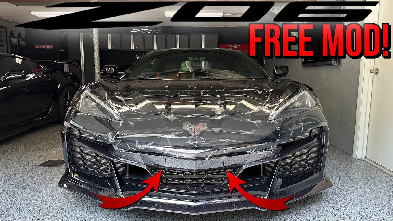 THIS SIMPLE MOD will INCREASE cooling on the C8 Corvette Z06! - YouTube