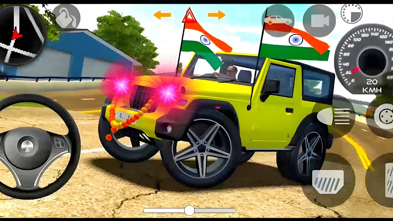 (💛💛 ️ ️)Doller (Song)👑Modified Mahindra Thar 4×4😈 Indian Car Driving ...