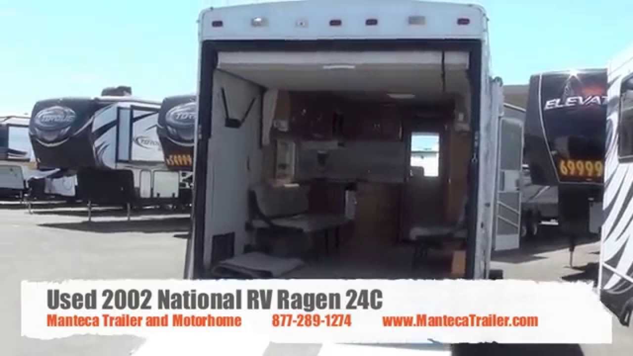 Used 2002 National RV Ragen 24C Manteca Trailer - YouTube