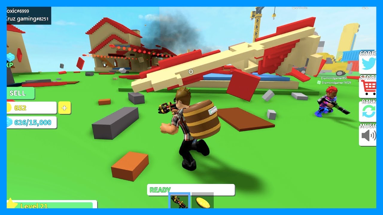 Playing Destruction Simulator on Roblox - YouTube