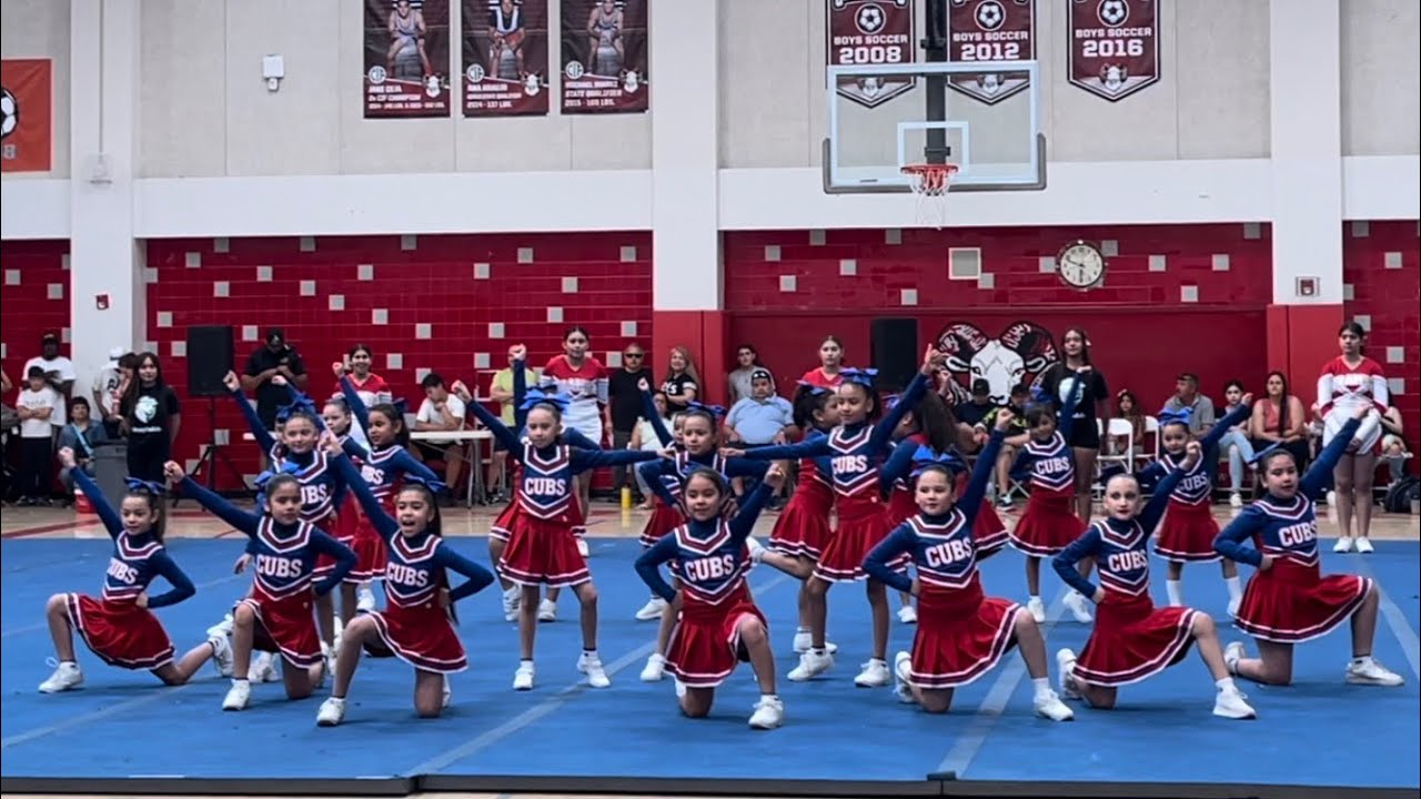 Cesar Chavez Mini Cheer 2023 District Competition - YouTube