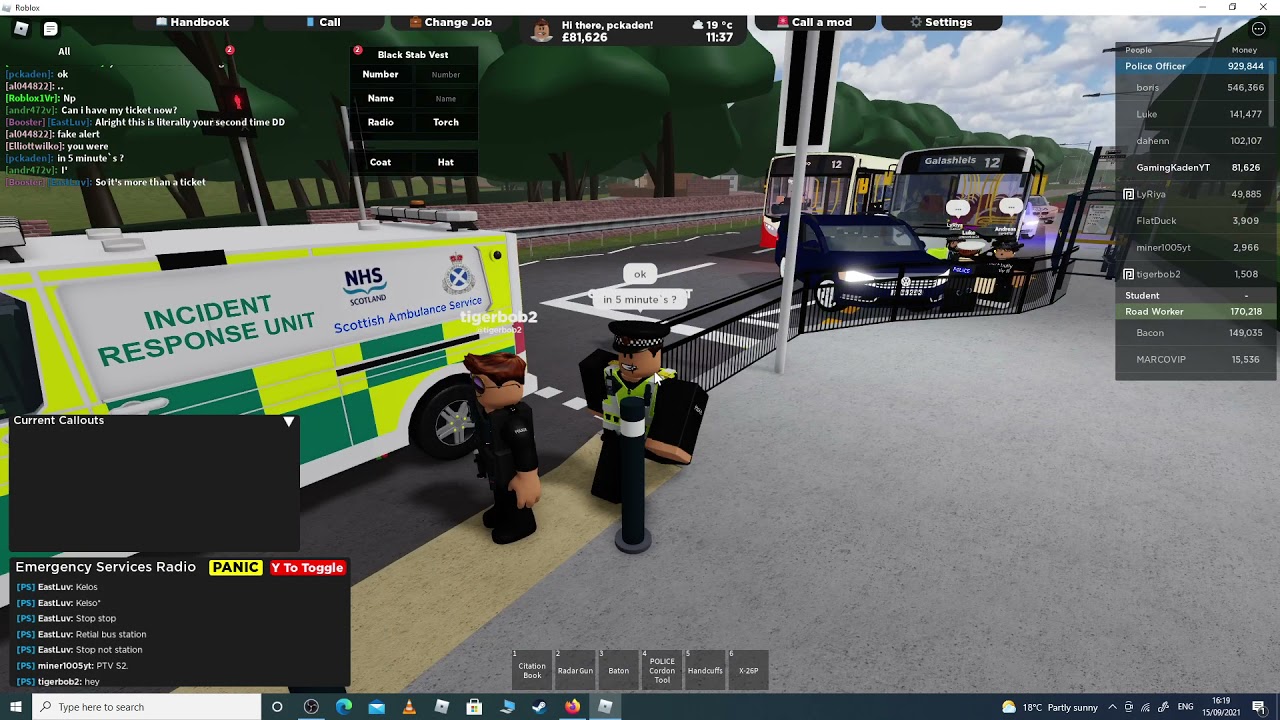 Scottish borders police officer #roblox #borders #police - YouTube