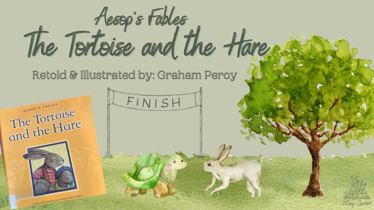 📚🐢The Tortoise & the Hare 🐇 Read Aloud Books for Kids- with Moral ...