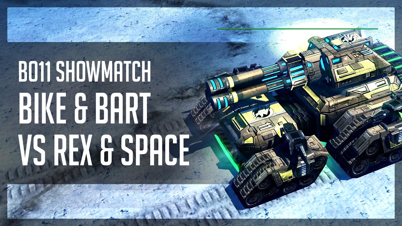 [C&C3: Kane's Wrath] 2vs2 Showmatch - BikeRush & BartJones Vs. Rex ...