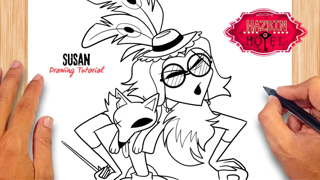 How to draw Susan Hazbin Hotel - YouTube