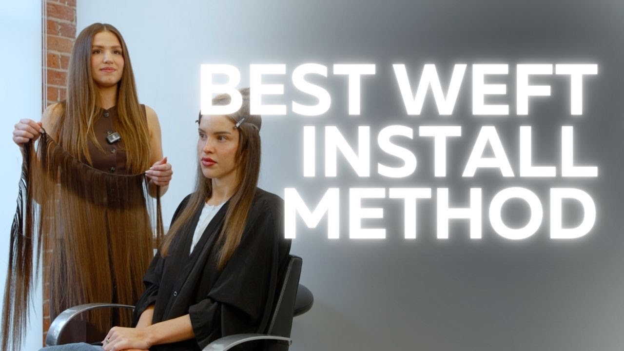 The Top Method to Applying Weft Extensions! - YouTube