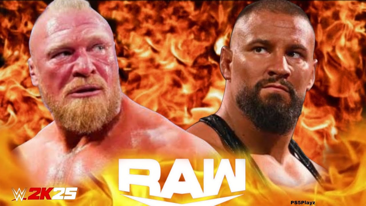 Brock Lesnar vs Bron Breakker Wwe Raw 30 Dec 2025 WWE2k25 - PS5 4K Game ...