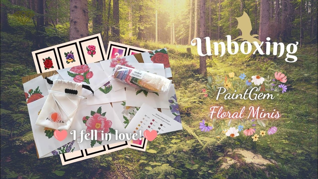 Unboxing my first PaintGem mini set! | Miniature diamond painting ...